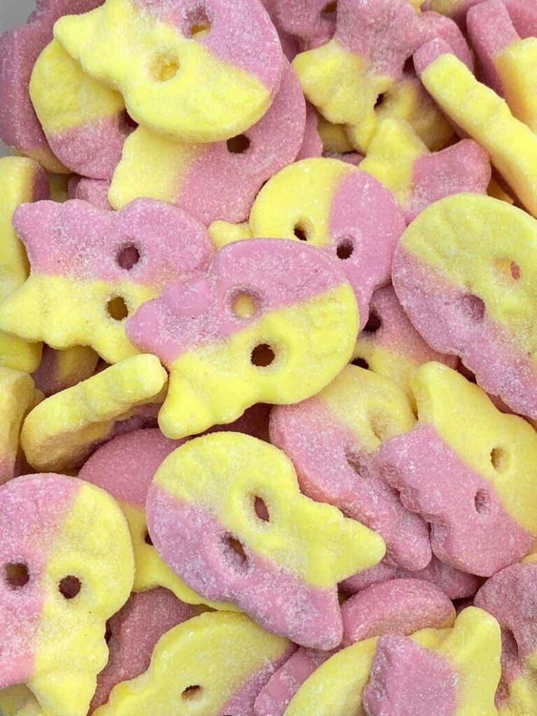 BUBS Sour Raspberry & Lemon skulls (GF), (DF), (V) (H) (VEGGIE), - Sweetiz