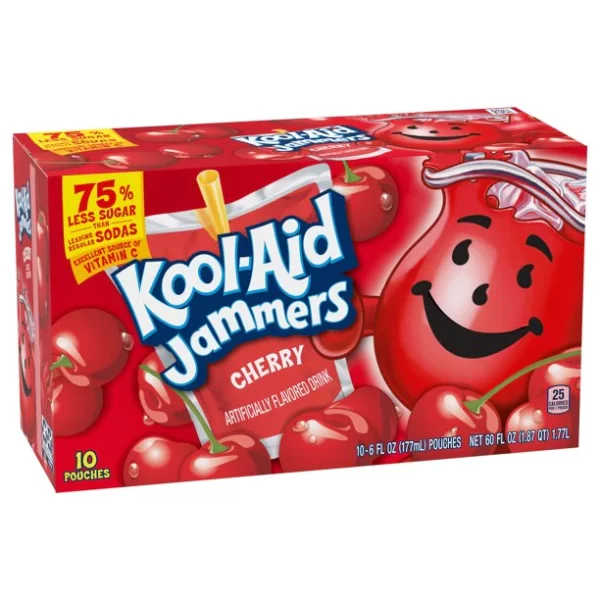 Kool Aid Jammers Cherry (10 Pouches) 177ml - Sweetiz