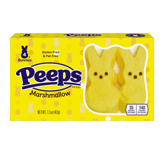 Peeps Easter Yellow Bunnies 4-Pack (42g) - Sweetiz